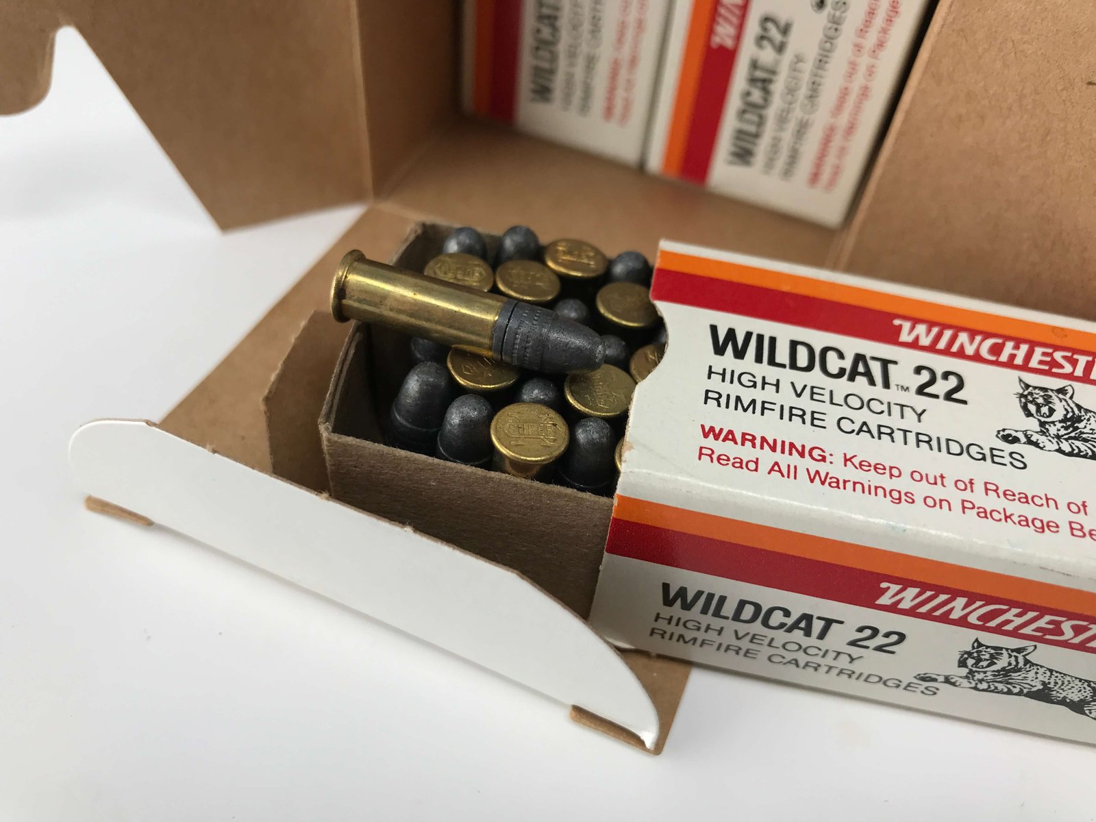 WINCHESTER WILDCAT 22 HIGH VELOCITY 22 LONG RIFLE AMMO, 450 ROUNDS ...