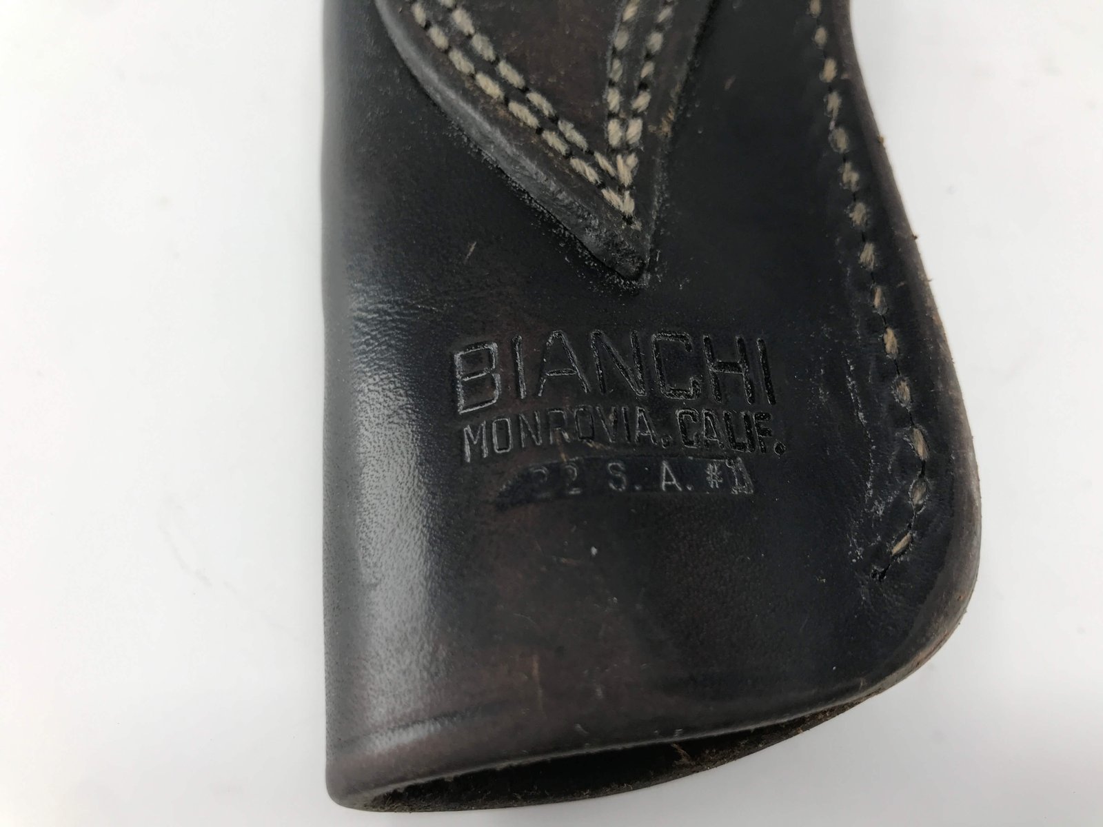 BIANCHI 22 S.A. #1 BLACK LEATHER SMALL FRAME REVOLVER HOLSTER ...