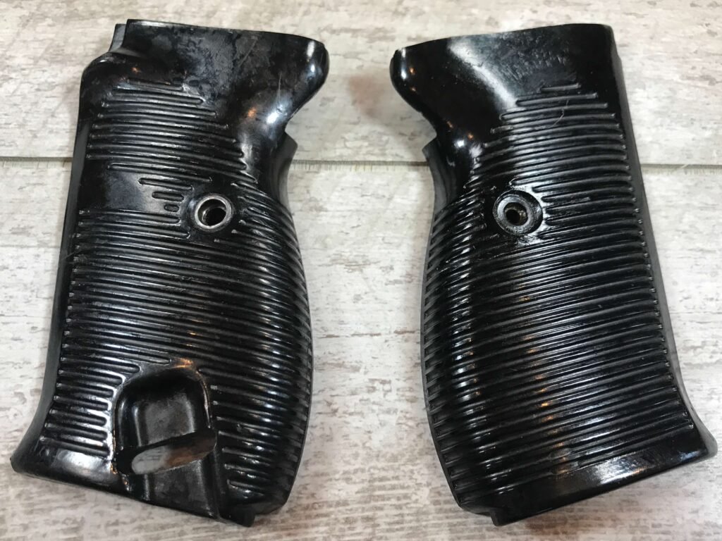 AEG BROWN/BLACK P38 GRIPS - Checkpoint Charlie's