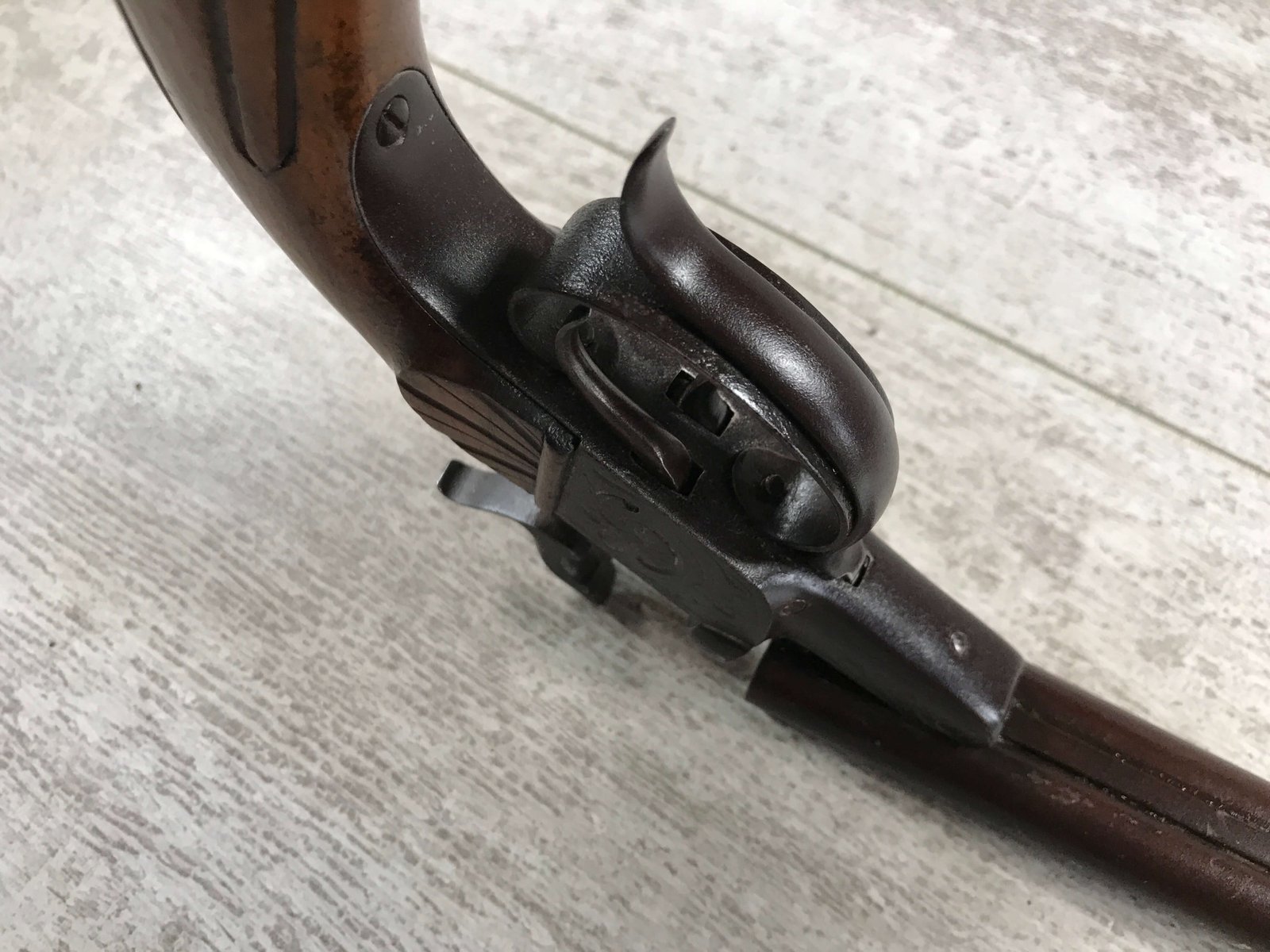 EUROPEAN ANTIQUE DOUBLE BARREL PINFIRE PISTOL - Checkpoint Charlie's