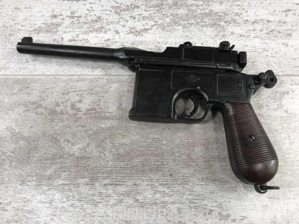 MAUSER C96 BROOMHANDLE REPLICA - NON FIRING #166 - Checkpoint Charlie's