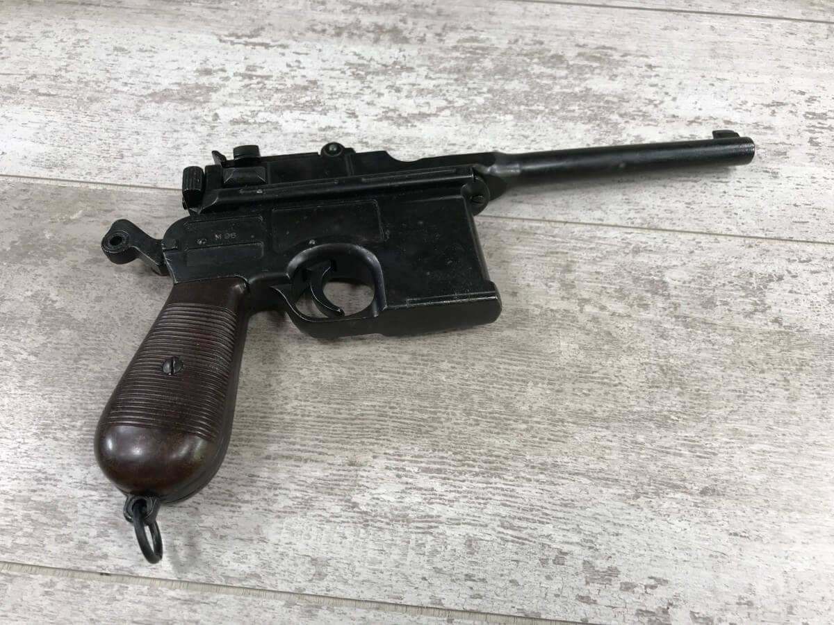 MAUSER C96 BROOMHANDLE REPLICA - NON FIRING #166 - Checkpoint Charlie's