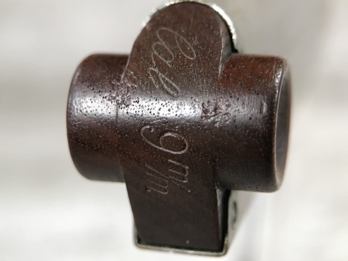 LUGER P08 MAGAZINE WOOD BASE "CAL 9m/m" MARKED #734 - Checkpoint Charlie's