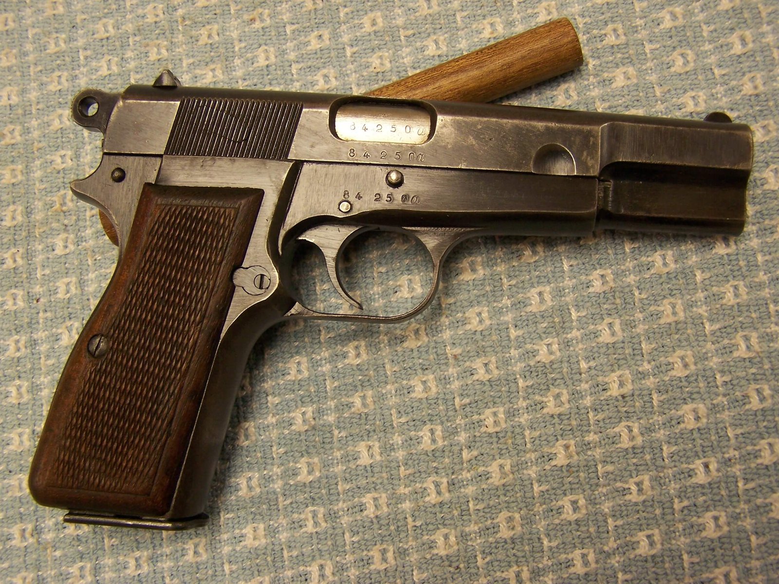 WWII FN BROWNING P35 HI-POWER WITH 2 MAGS & HOLSTER - Checkpoint Charlie's