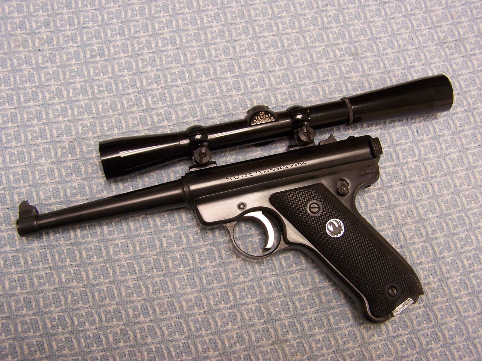 RUGER .22 AUTO "BLACK EAGLE" STANDARD MODEL W/EARLY REDFIELD SCOPE ...