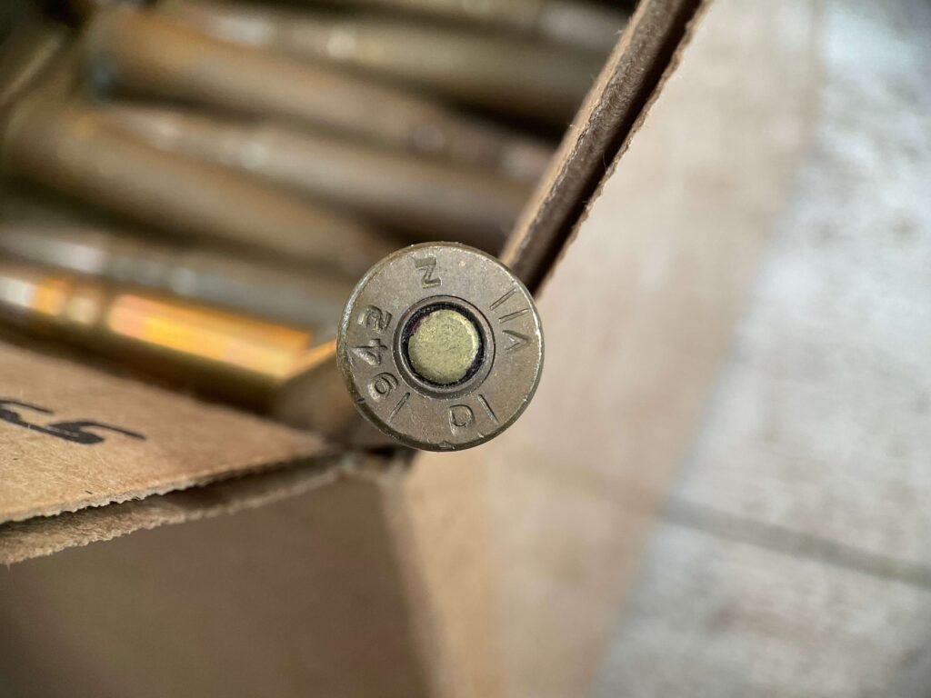 WWII MILITARY .303 BRITISH BALL AMMO, 1942 HEADSTAMP, QTY 87 #2-11055 ...