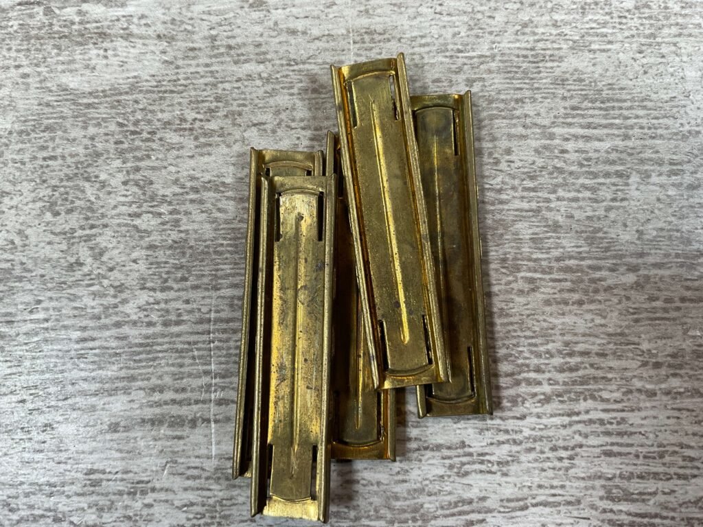 8MM MAUSER BRASS STRIPPER CLIPS, QTY 5 #2-11075-PB - Checkpoint Charlie's