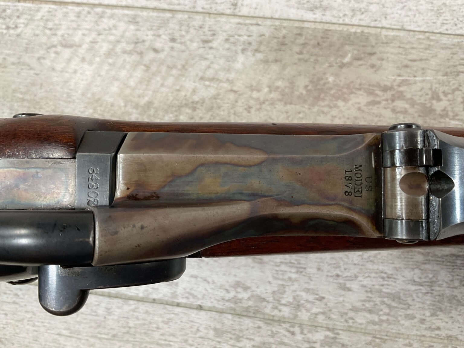 U.S. SPRINGFIELD MODEL 1878 TRAPDOOR RIFLE, MINTY - Checkpoint Charlie's