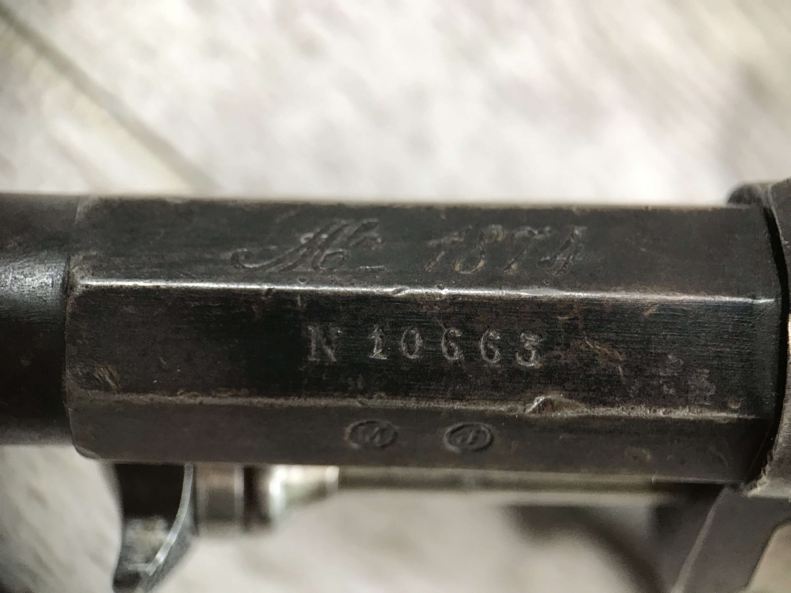 FRENCH MRE. D'ARMES ST. ETIENNE MLE. MODEL 1874 REVOLVER #187-TT ...