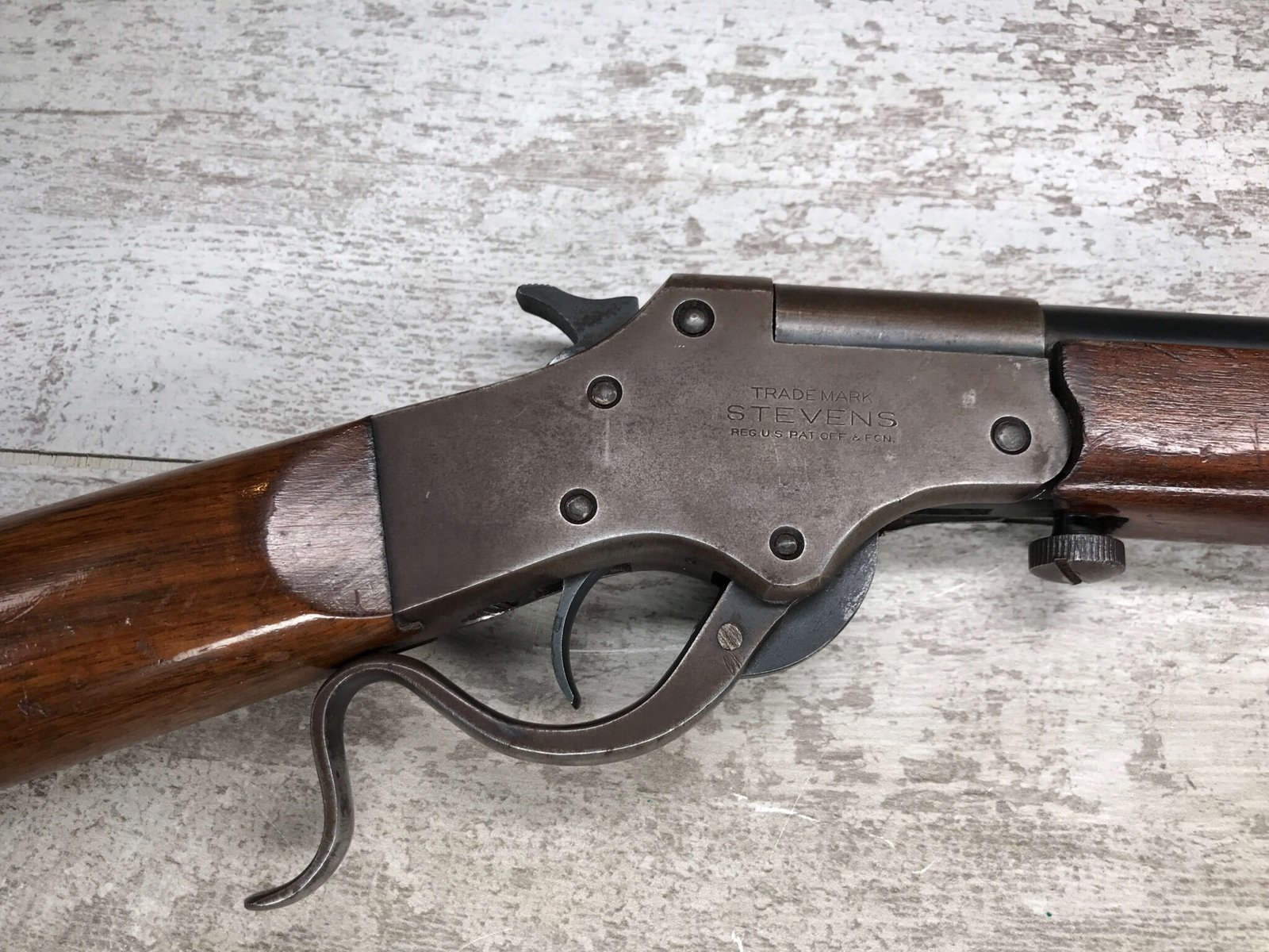 STEVENS MARKSMAN 22LR SINGLE SHOT LEVER ACTION RIFLE #2210035 ...