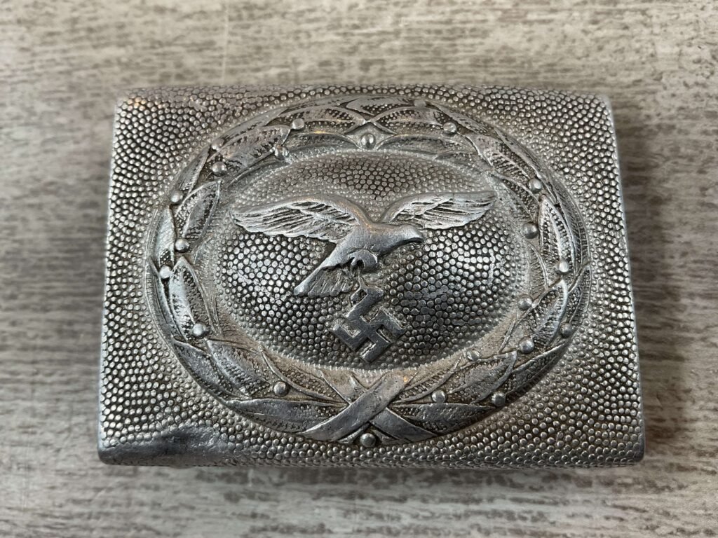 LUFTWAFFE ENLISTED NAZI BELT BUCKLE, 2ND PATTERN, ORIGINAL, VG ...