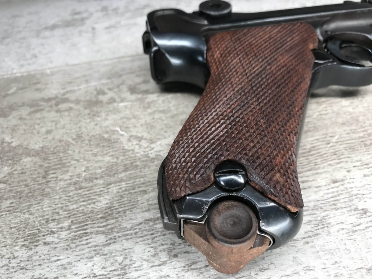 DWM 1917 LUGER P08 ARTILLERY 9MM PISTOL W/REPRO STOCK/HOLSTER ...