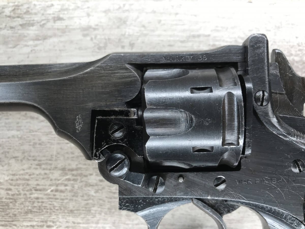 WEBLEY MK IV .38/200 WAR FINISH REVOLVER #2211032 - Checkpoint Charlie's