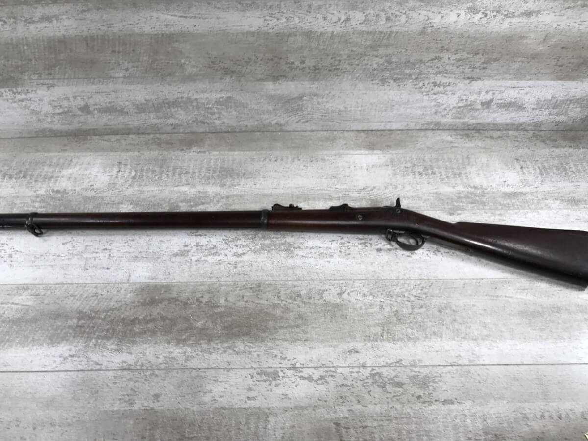 SPRINGFIELD 1873 TRAPDOOR .45-70 RIFLE WITH BAYONET AND SCABBARD #464 ...