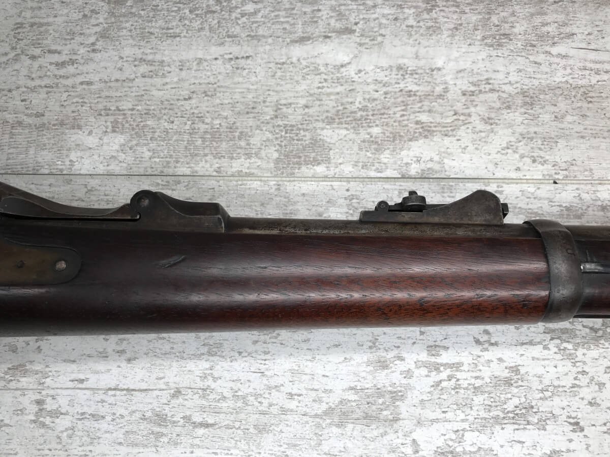 SPRINGFIELD 1873 TRAPDOOR .45-70 RIFLE WITH BAYONET AND SCABBARD #464 ...