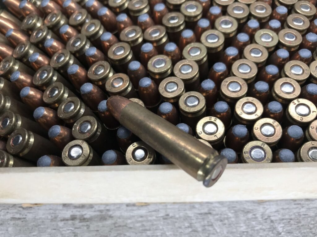 30 CARBINE SOFT POINT AMMO, L C 52 STAMPED, 110 GRAIN, 250 ROUND BOX ...