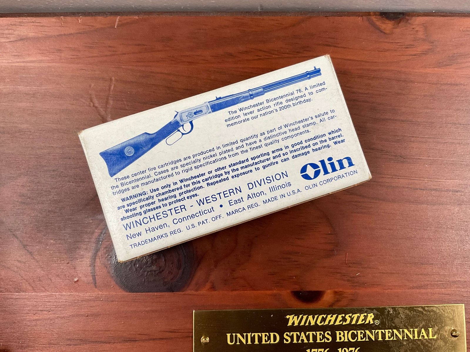 WINCHESTER MODEL 94 BICENTENNIAL COMMEMORATIVE 1776-1976 .30-30 WIN ...