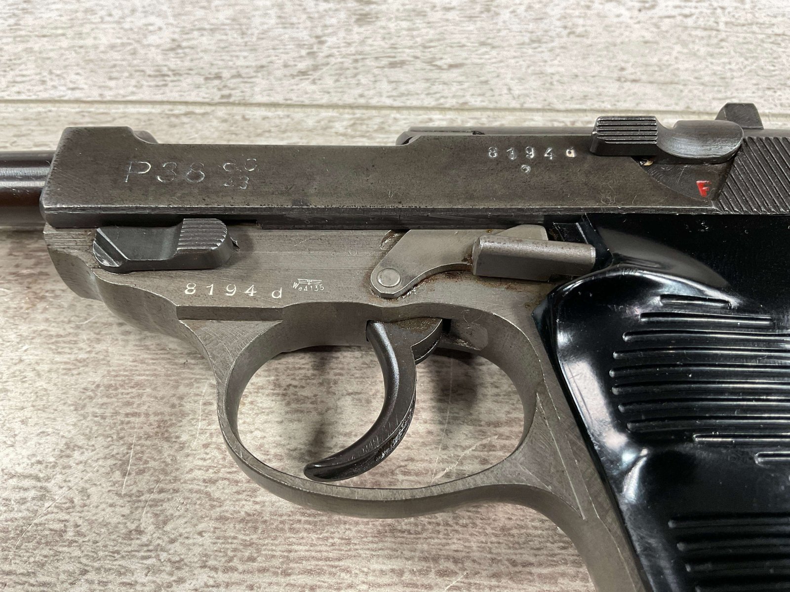 WALTHER AC43 P38 PISTOL MATCHING, RARE #2211027 - Checkpoint Charlie's