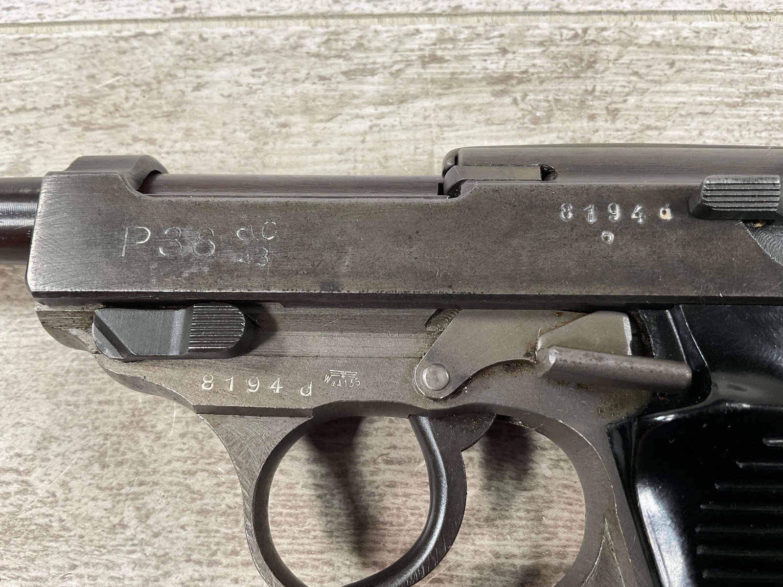 WALTHER AC43 P38 PISTOL MATCHING, RARE #2211027 - Checkpoint Charlie's