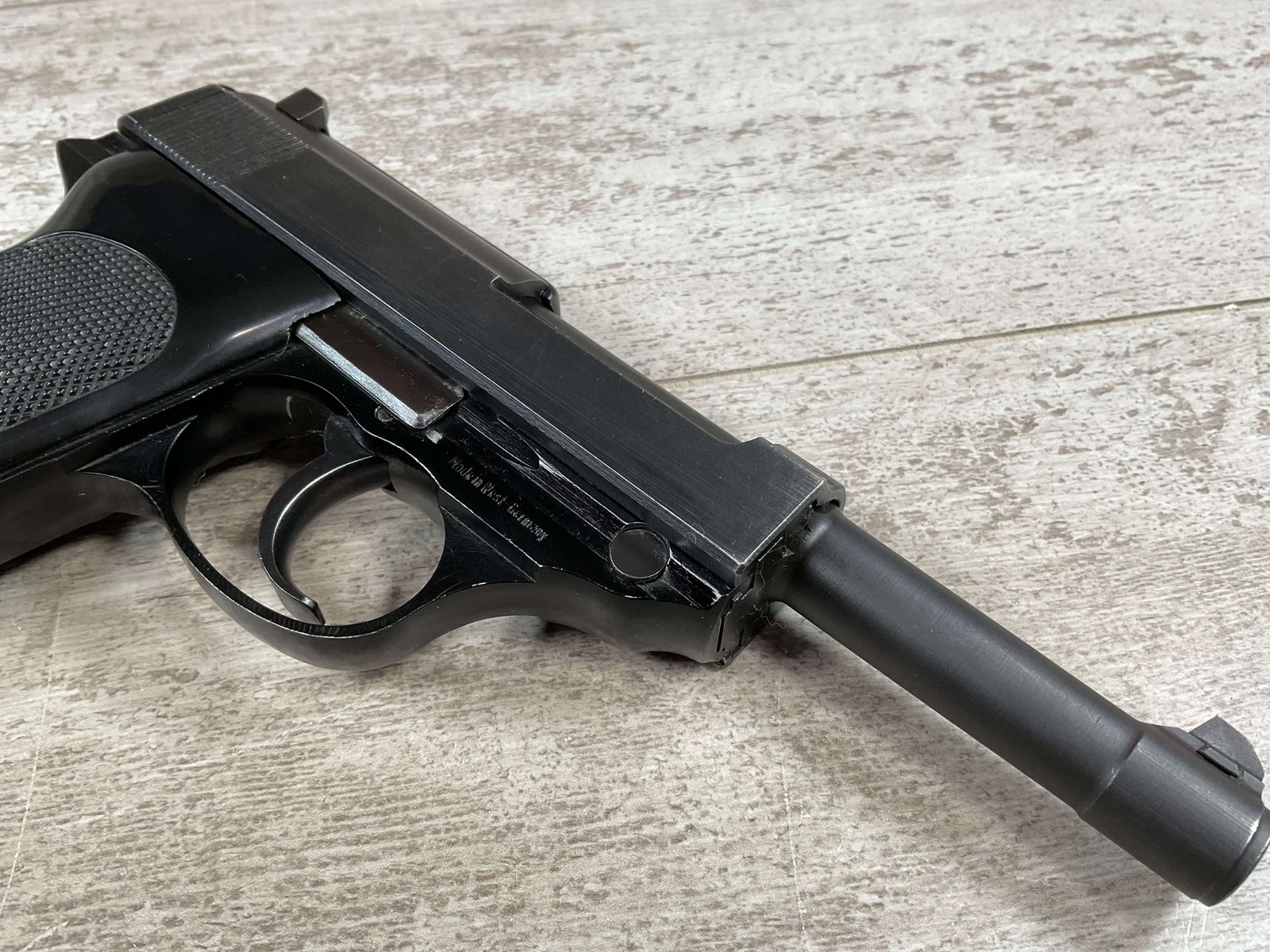 WALTHER COMMERCIAL P38 PISTOL, RARE SINGLE ROLL MARK 9MM - Checkpoint ...
