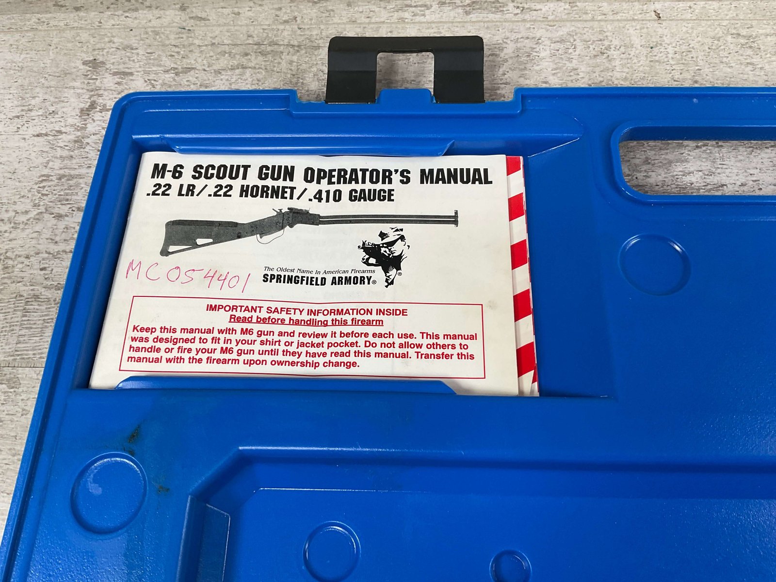 SPRINGFIELD ARMORY M6 SCOUT RIFLE .22LR/.410 LNIB #3-03144 - Checkpoint ...