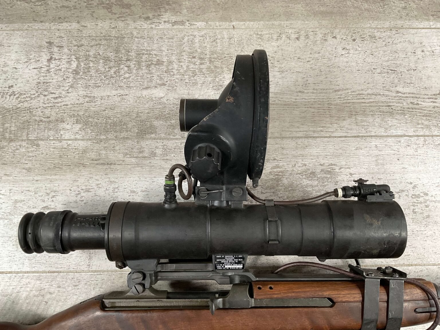 WINCHESTER M1 CARBINE W/M3 INFRARED SNIPER SCOPE - WORKING #3-04020-BS ...