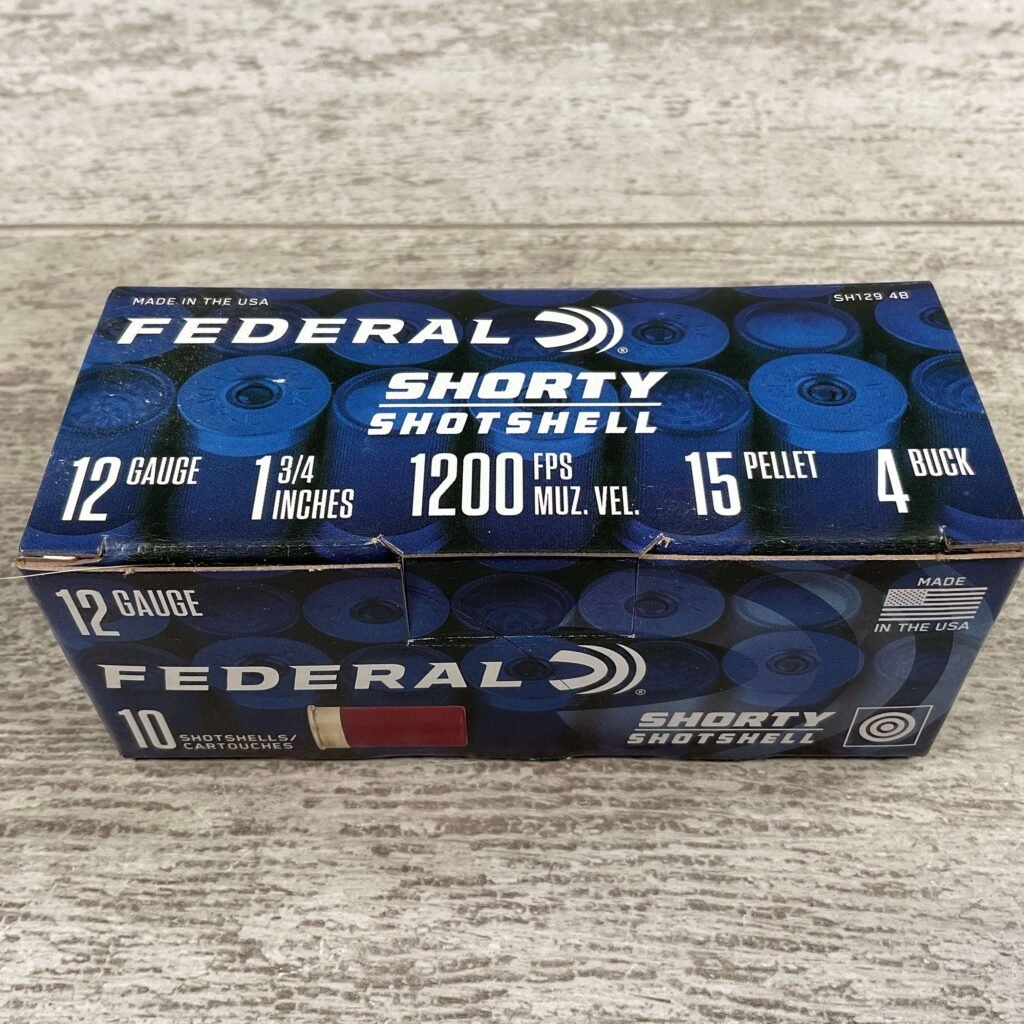 FEDERAL 12 GAUGE 1 3/4" 15 PELLET #4 BUCK SHORTY SHOTSHELL 10/BOX #3 ...
