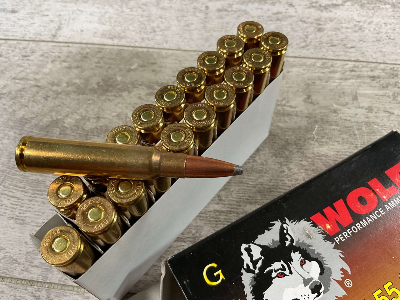 WOLF 7.5x55 SWISS 174GR COPPER SP 20/BOX AMMO #3-05060-BA - Checkpoint Charlie's