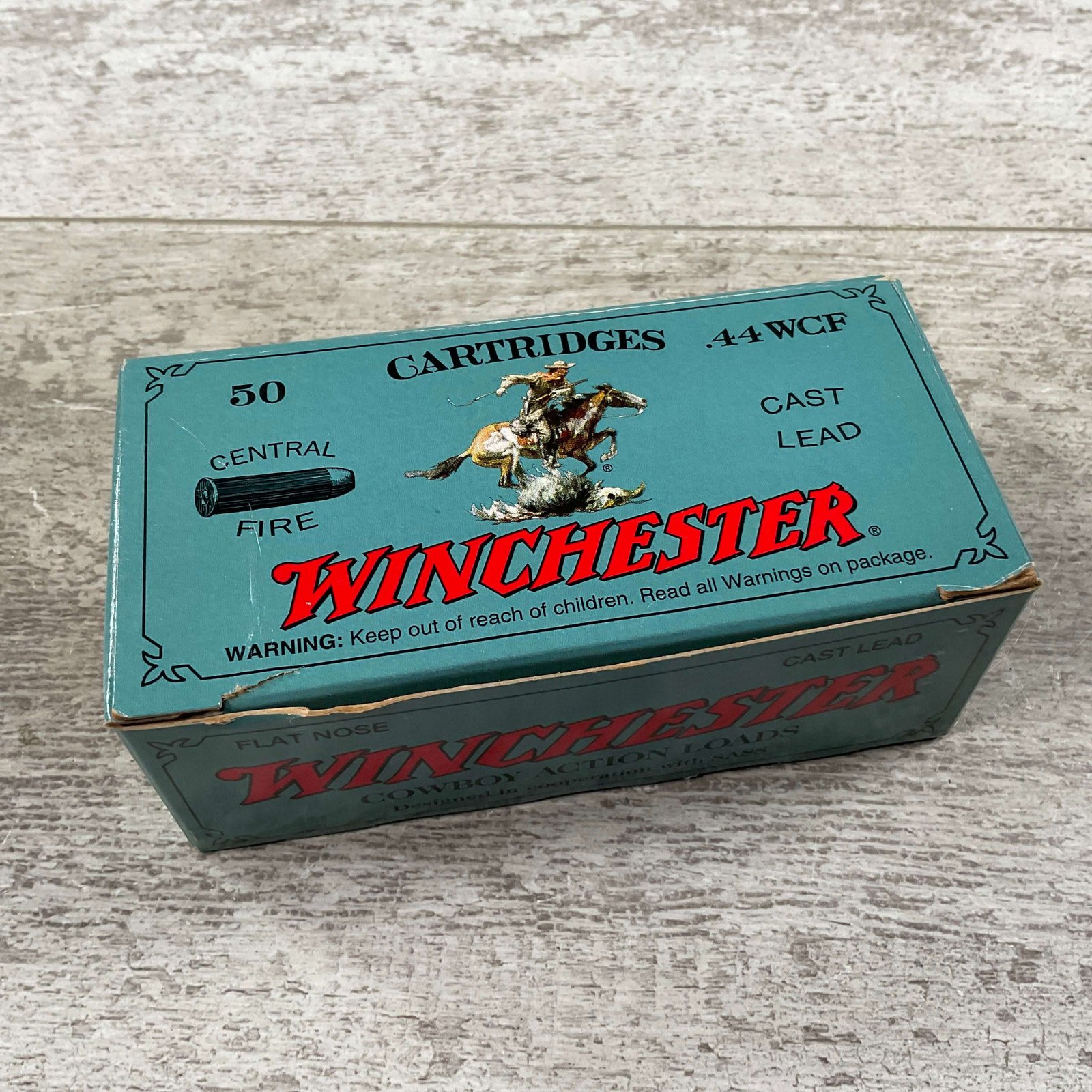 WINCHESTER 44-40 WIN COWBOY ACTION LOADS 225GR CAST LEAD 50/BOX AMMO #3 ...
