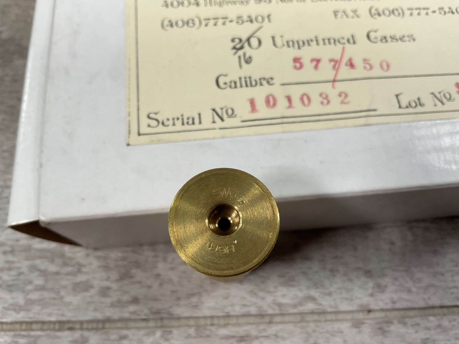 RED WILLOW TOOL & ARMORY 577/450 MARTINI HENRY UNPRIMED BRASS 16/BOX ...