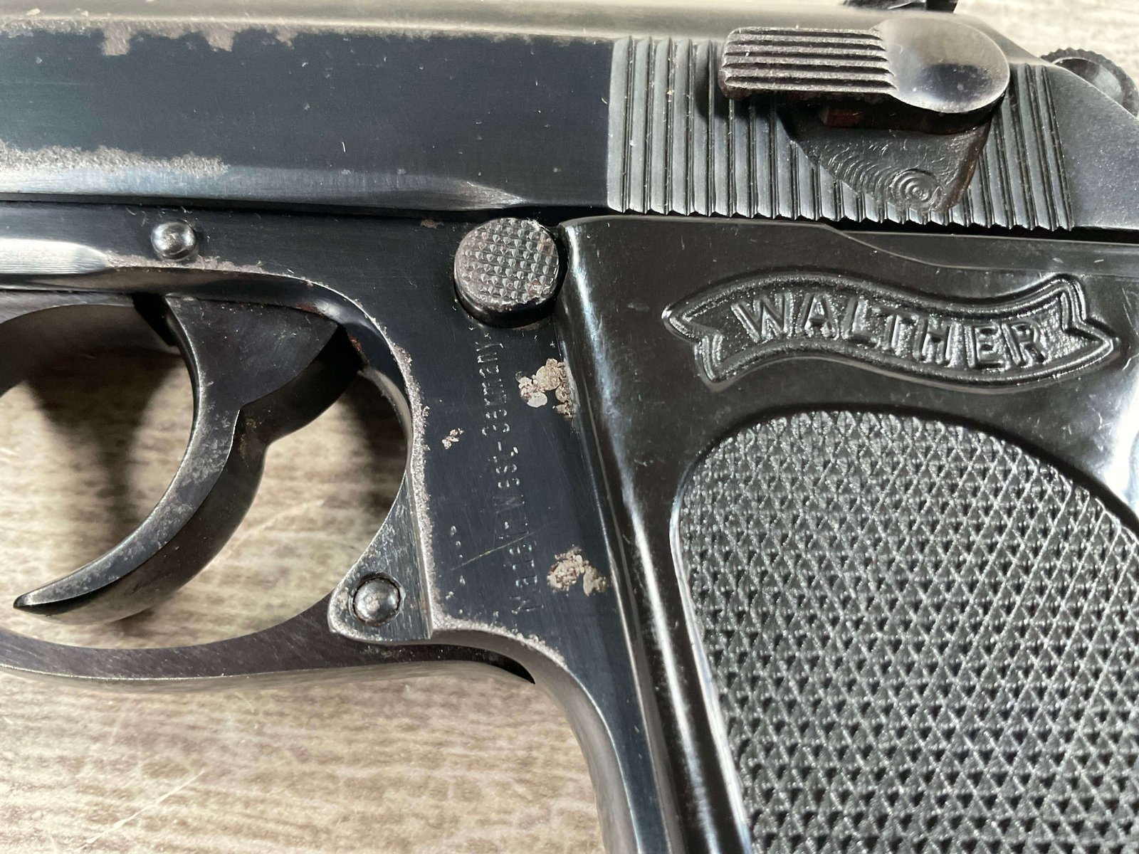 WALTHER PPK BLANK SLIDE MADE IN WEST GERMANY MARKED .380ACP PISTOL #3 ...