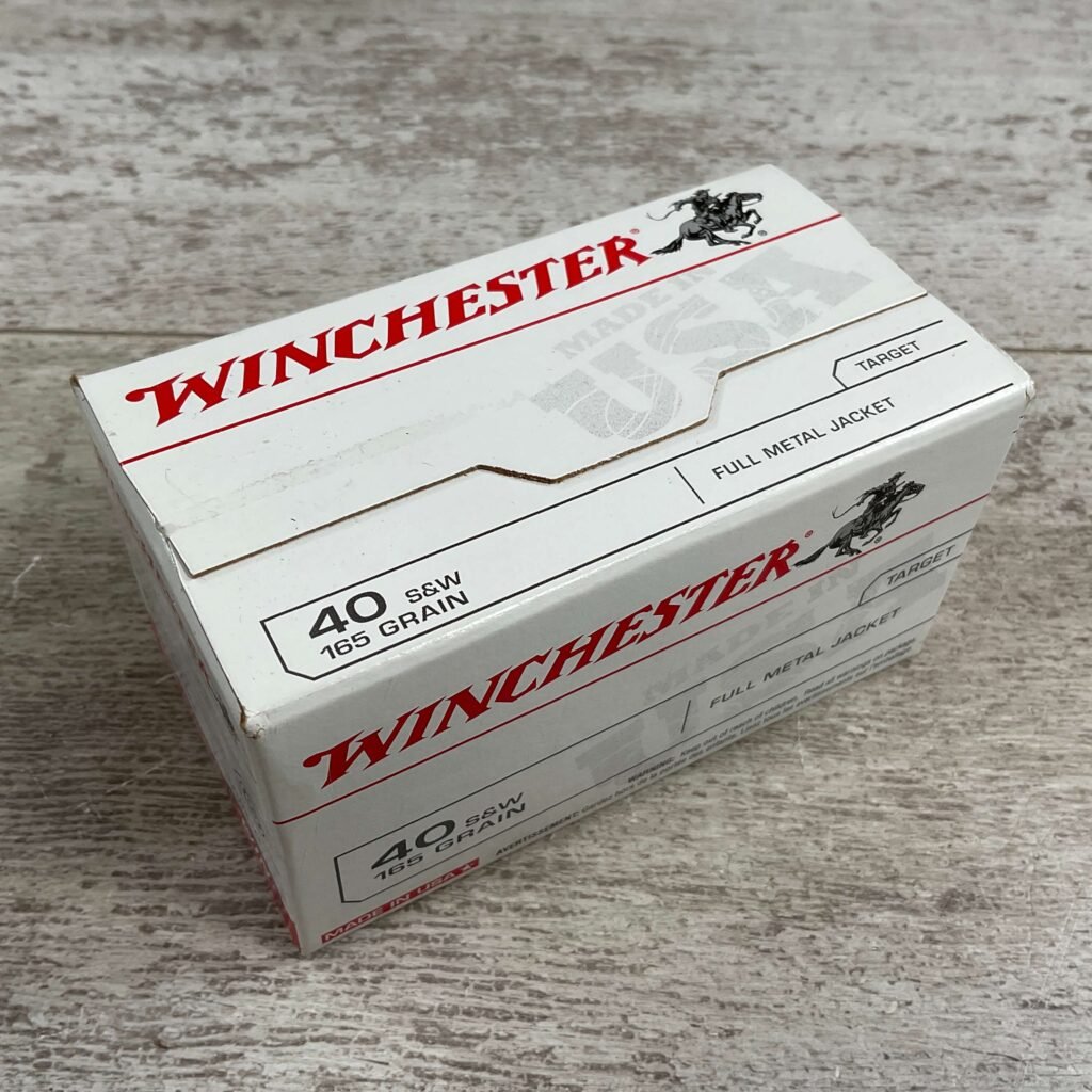 WINCHESTER 40 S&W 165 GR. FULL METAL JACKET 100 ROUND VALUE PACK #3 ...