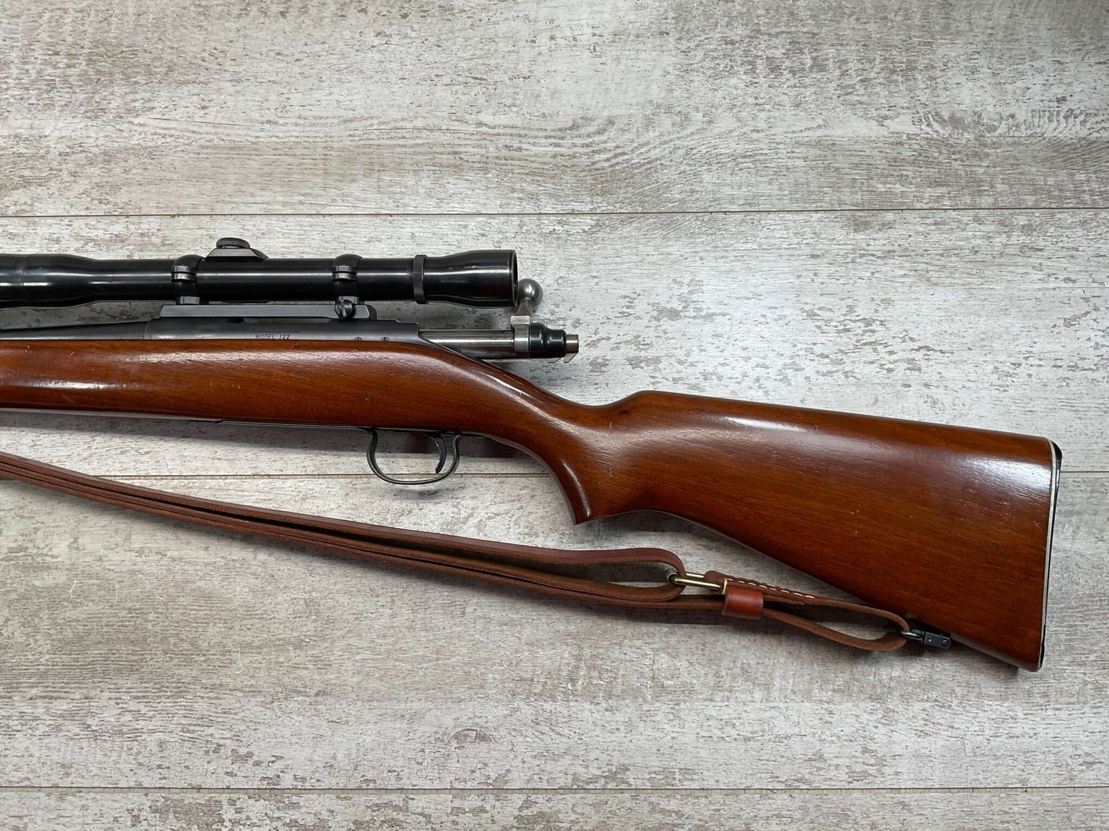 REMINGTON MODEL 722 .222 CAL BOLT ACTION RIFLE W/SCOPE #3-08004-BDH ...