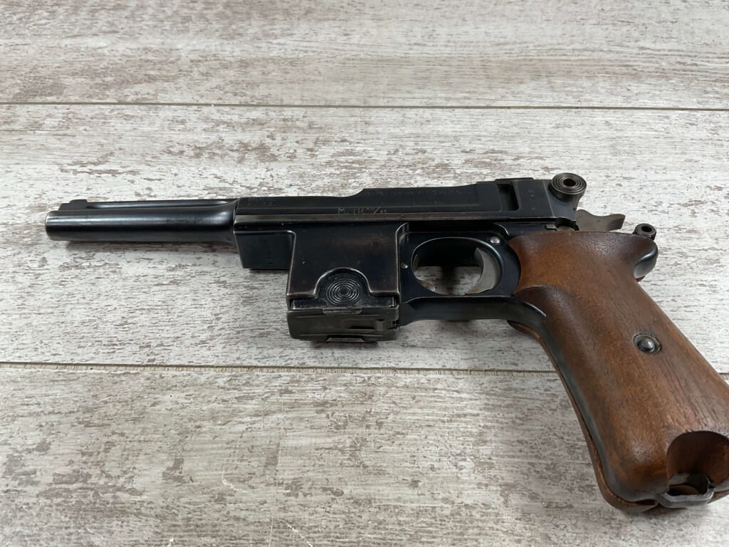 BERGMANN BAYARD 1910/21 9MM LARGO SEMI AUTO PISTOL RIG - Checkpoint ...