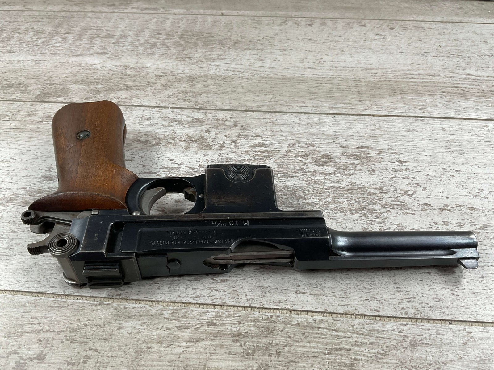 BERGMANN BAYARD 1910/21 9MM LARGO SEMI AUTO PISTOL RIG - Checkpoint ...