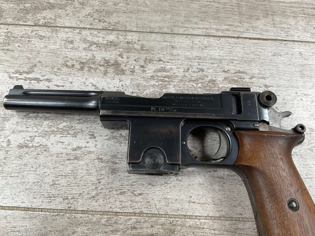 BERGMANN BAYARD 1910/21 9MM LARGO SEMI AUTO PISTOL RIG - Checkpoint ...