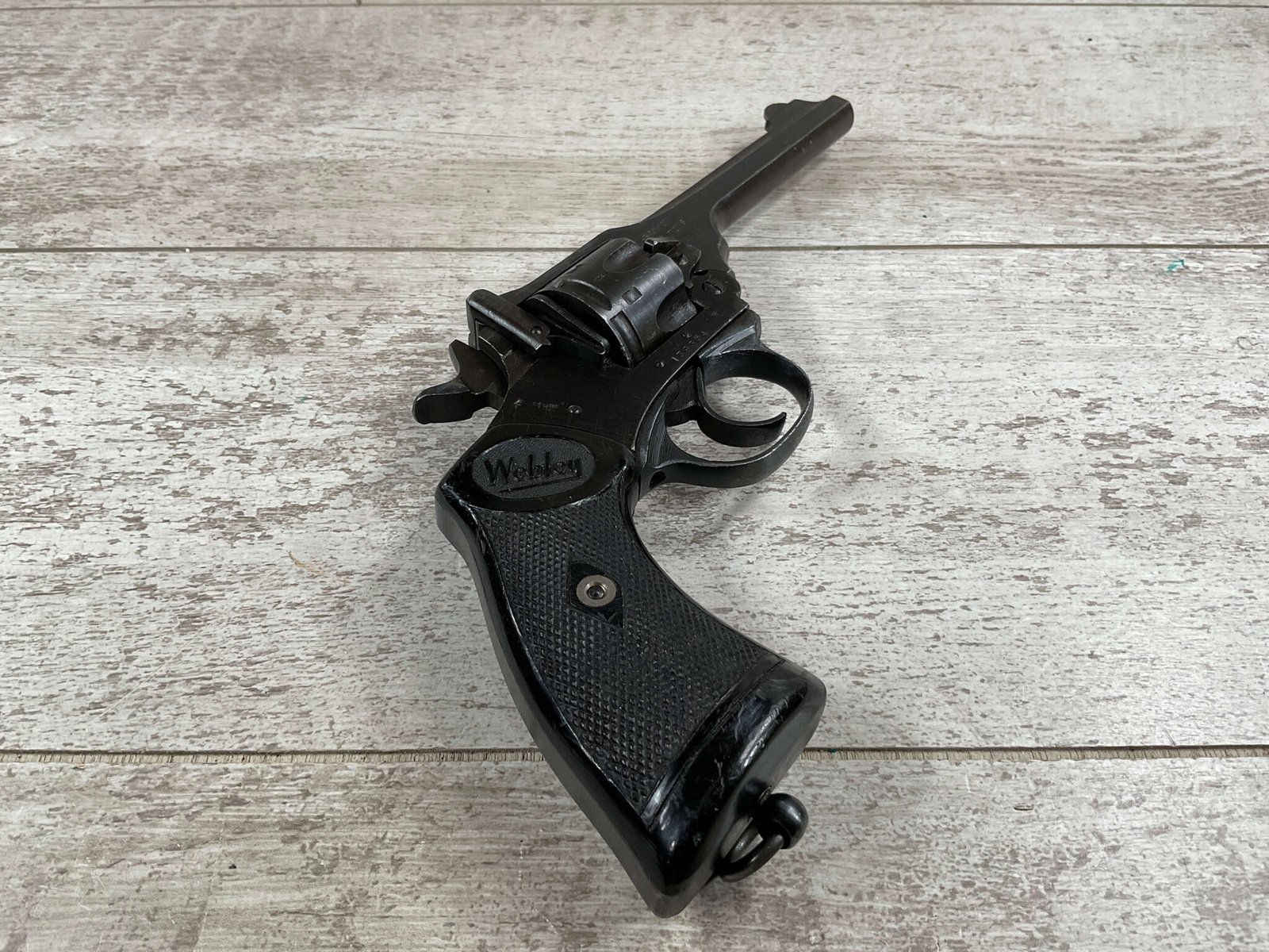 WEBLEY MKIV MARK IV .38-200 REVOLVER W/CANVAS HOLSTER, WAR FINISH #3 ...
