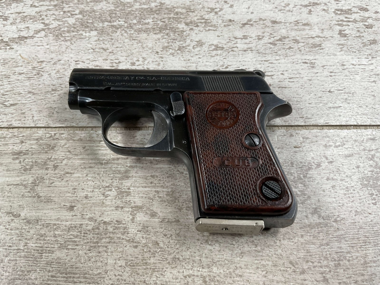 ASTRA CUB .22 SHORT SEMI AUTO POCKET PISTOL #3-08052-BDH - Checkpoint ...