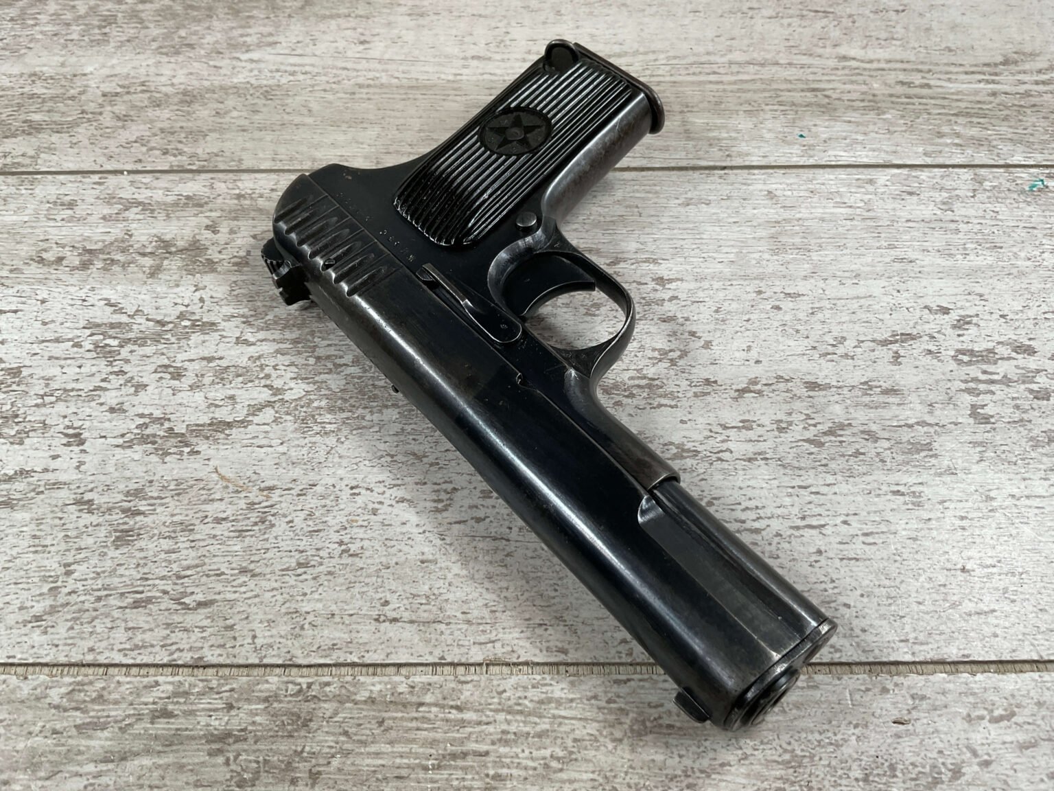 RUSSIAN TT 33 TOKAREV 7.62X25 PISTOL 1940 DATED W/LEATHER HOLSTER, RIG ...