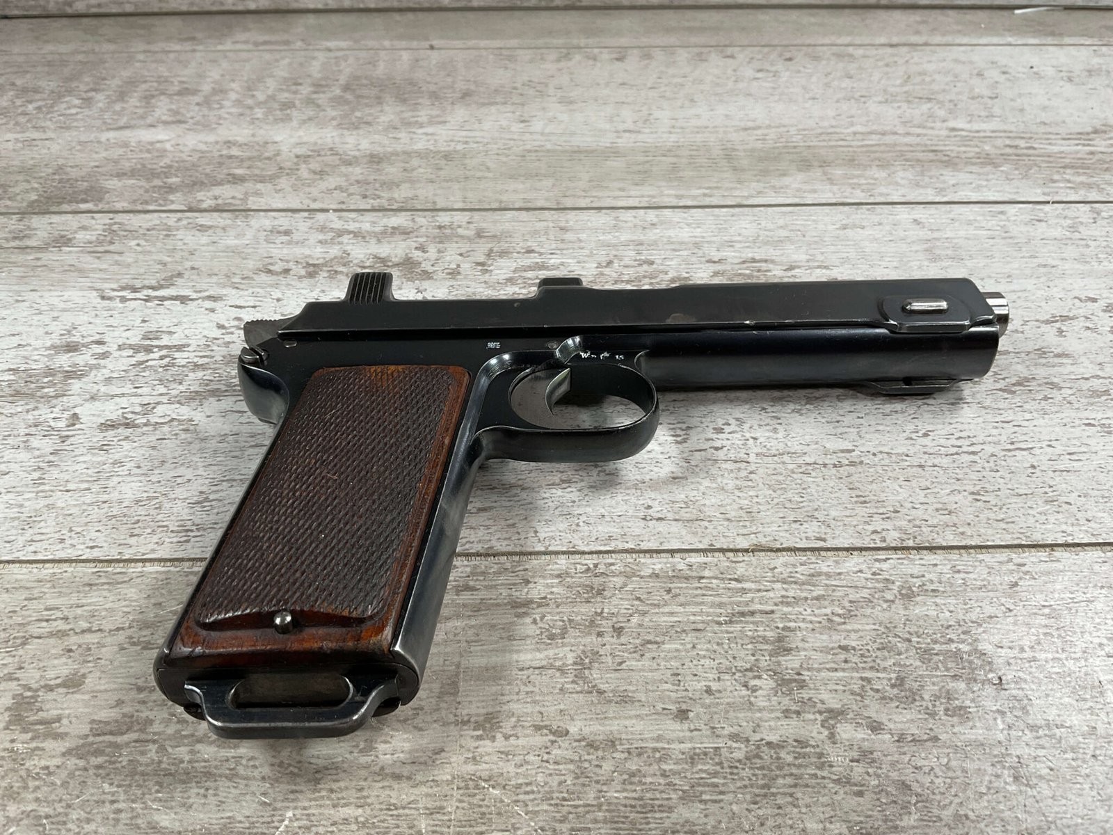 STEYR 1912 9MM PARABELLUM NAZI CONTRACT EAGLE/L POLICE MARKED SEMI AUTO ...