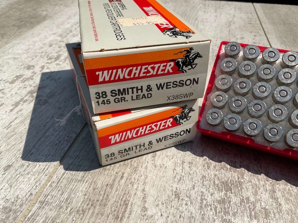 WINCHESTER SUPER X 38 SMITH & WESSON 145GR LEAD AMMO 32/BOX X38SWP #3 ...