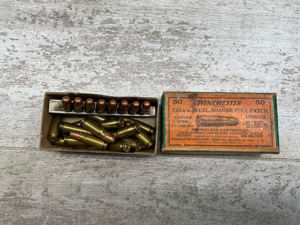 WINCHESTER 7.63MM / .30 CAL. MAUSER 86 GRAIN FULL PATCH CARTRIDGE, QTY ...