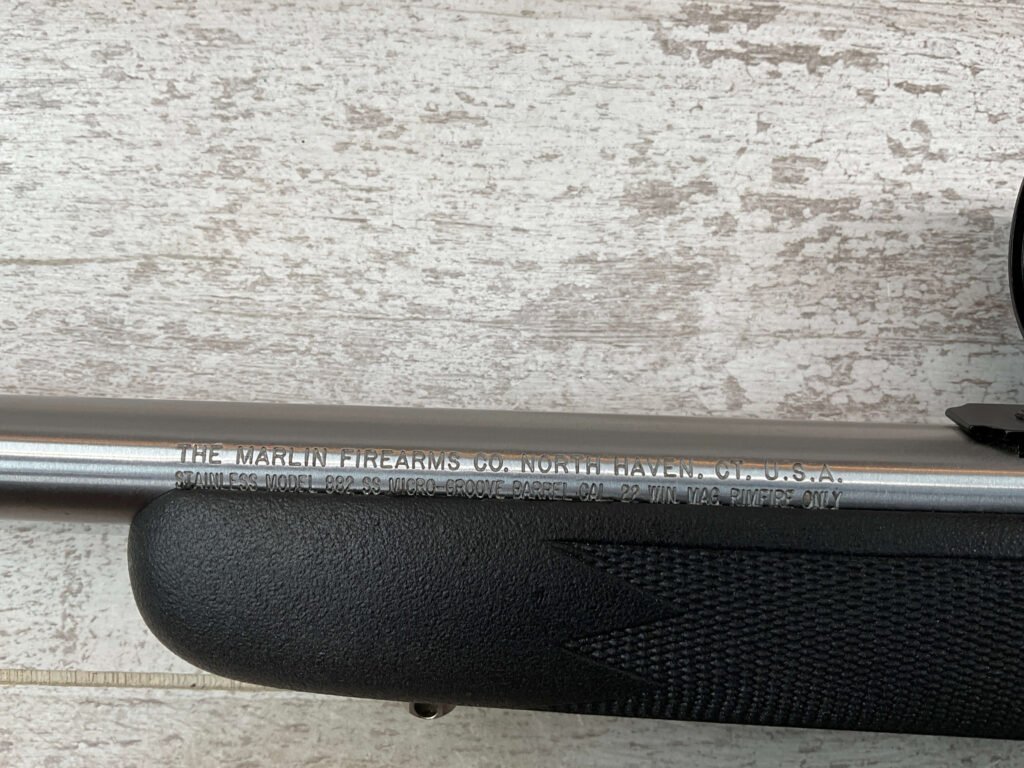 MARLIN MODEL 882-SS .22 WIN MAG BOLT ACTION RIFLE W/SCOPE #3-09005-WK ...