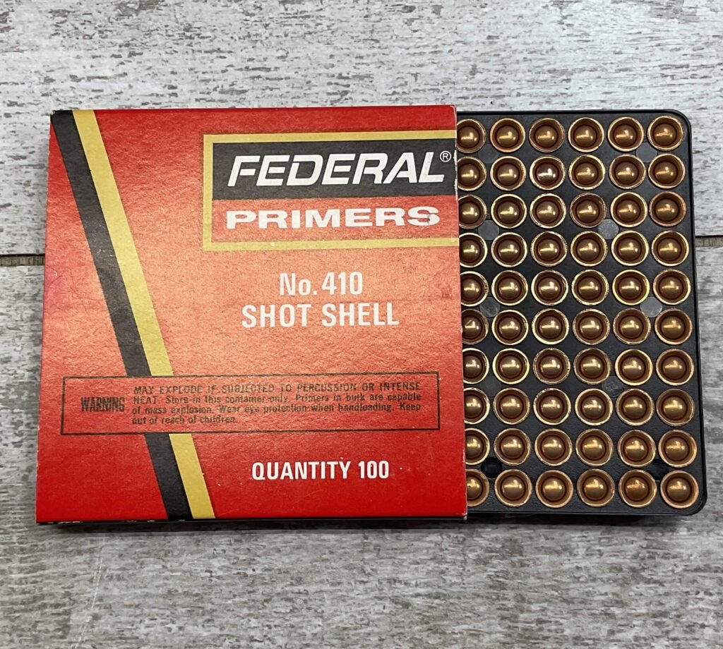 FEDERAL PRIMERS FOR SHOT SHELL RELOADING NO. 410, QTY 111 #3-08670-BDH ...