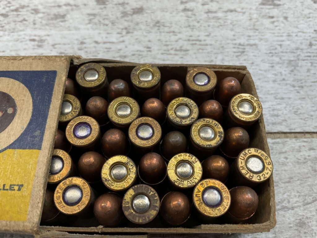 WESTERN 32 AUTOMATIC 74 GRAIN LUBALOY METAL CASE BULLET VINTAGE, QTY 50 ...