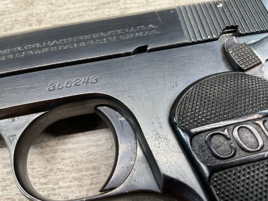 COLT 1903 HAMMERLESS .32 AUTO SEMI AUTO PISTOL - Checkpoint Charlie's