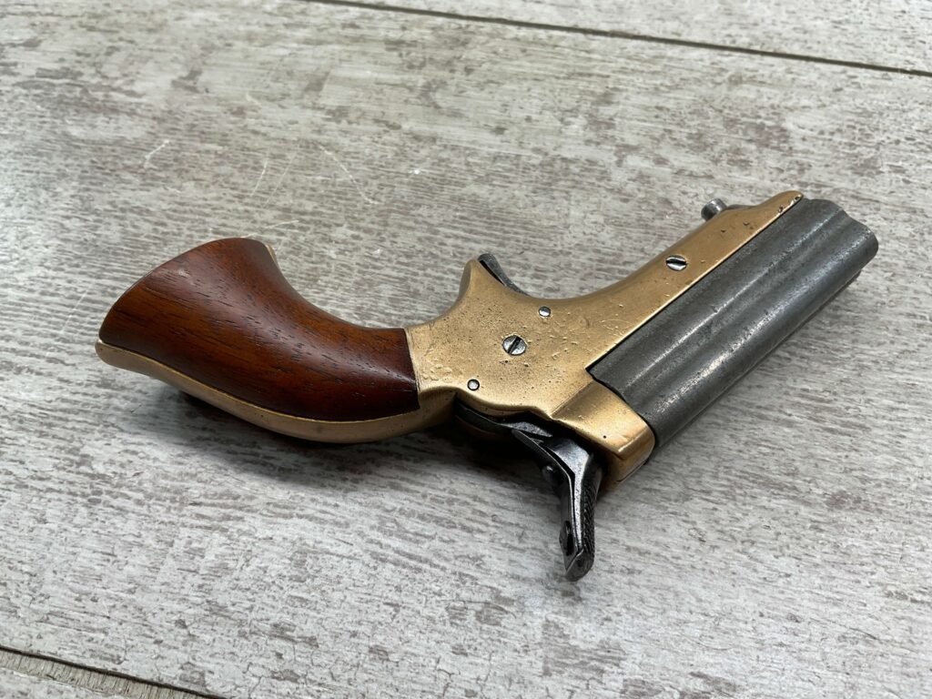 C. SHARPS .22 SHORT 4 BARREL PEPPERBOX WITH DISPLAY BOX, ANTIQUE ...