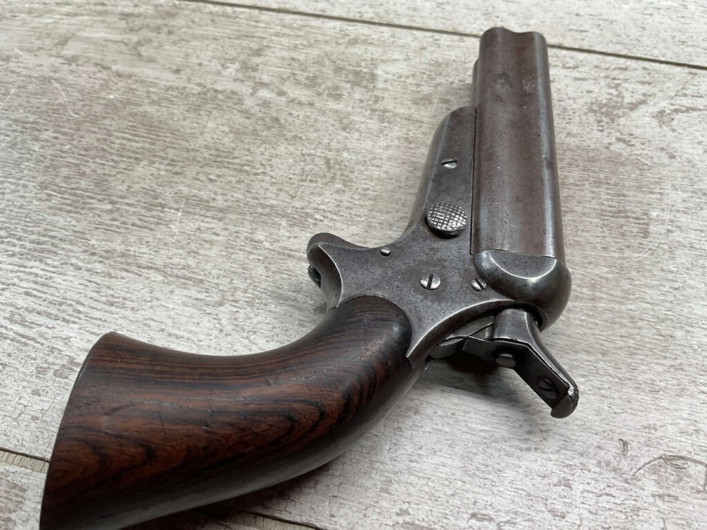 SHARPS & HANKINS .32 RF 4 BARREL PEPPERBOX WITH DISPLAY BOX, ANTIQUE #3 ...