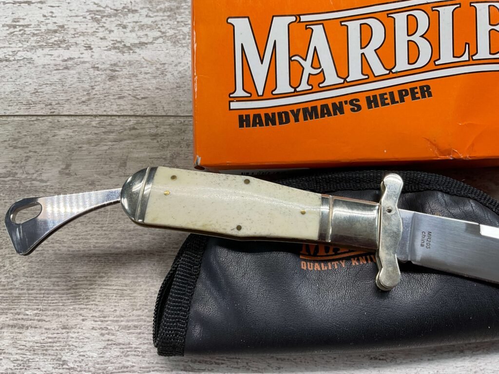 MARBLE'S HANDYMAN'S HELPER, MR203 POCKET KNIFE IN ORIGINAL BOX #3-12013 ...