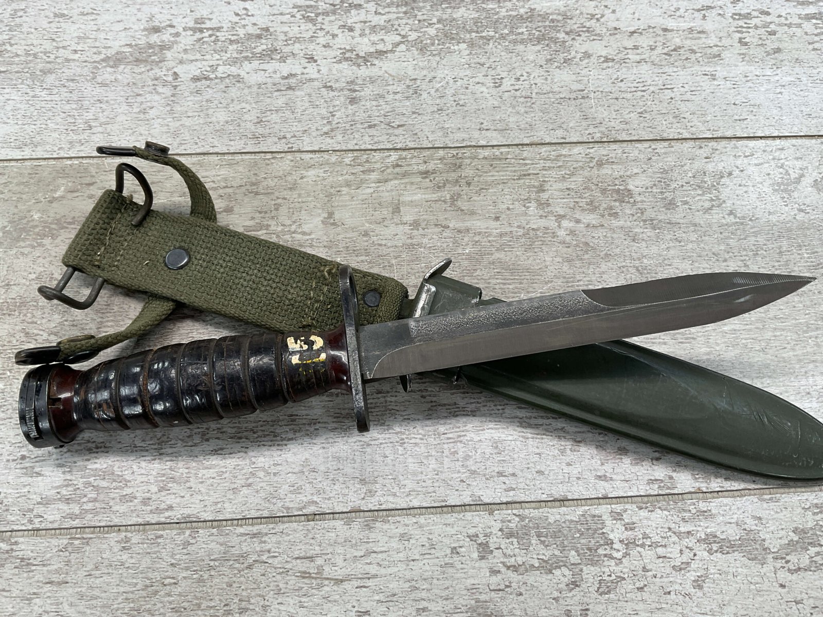 US M4 PAL BAYONET W/USM8 SCABBARD #3-12035-PF - Checkpoint Charlie's